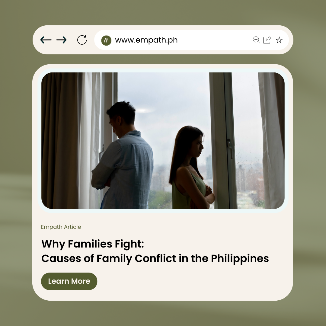 Why Families Fight: Causes of Family Conflicts in the Philippines